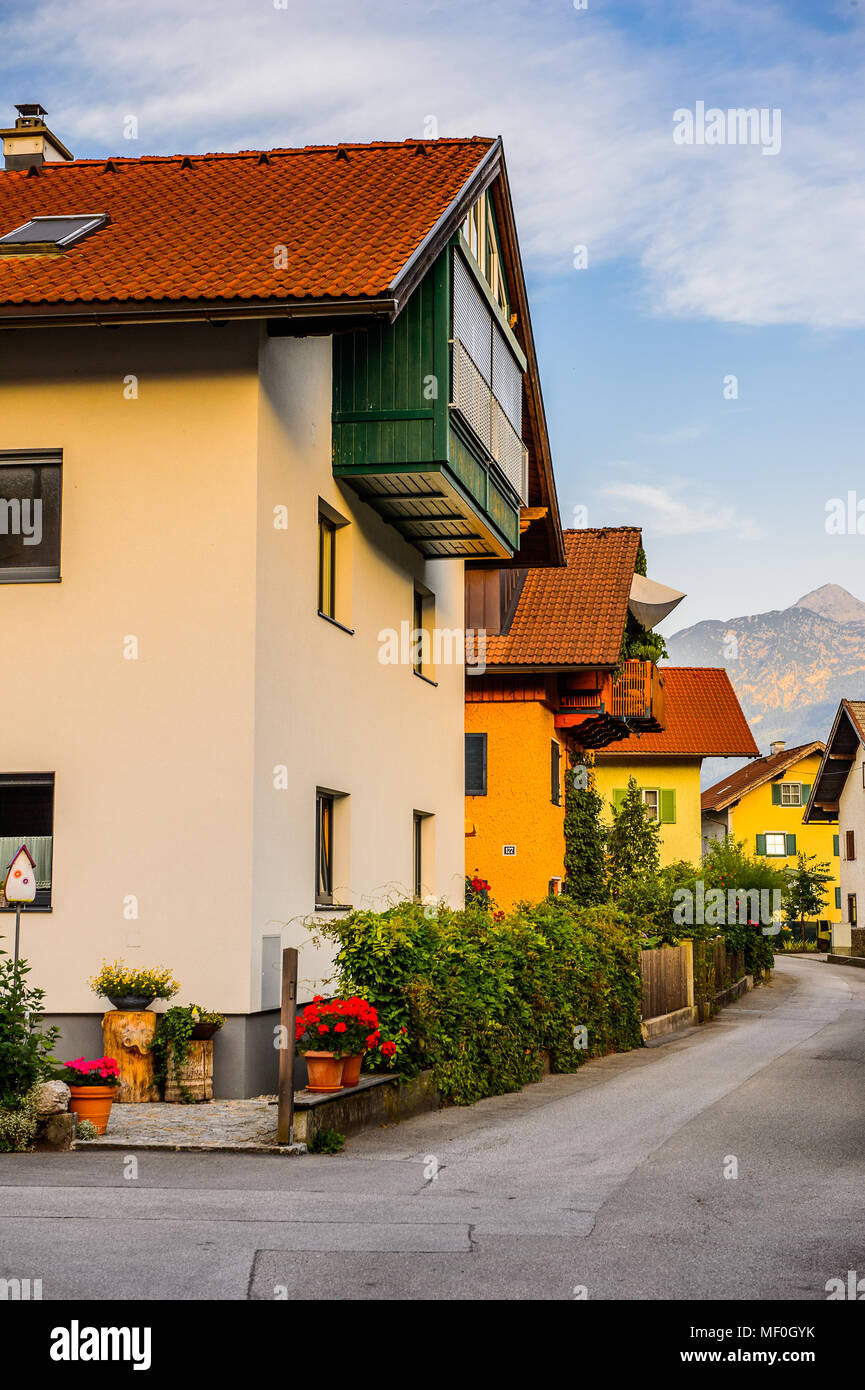 Architecture of Kuchl, Austria Stock Photo - Alamy