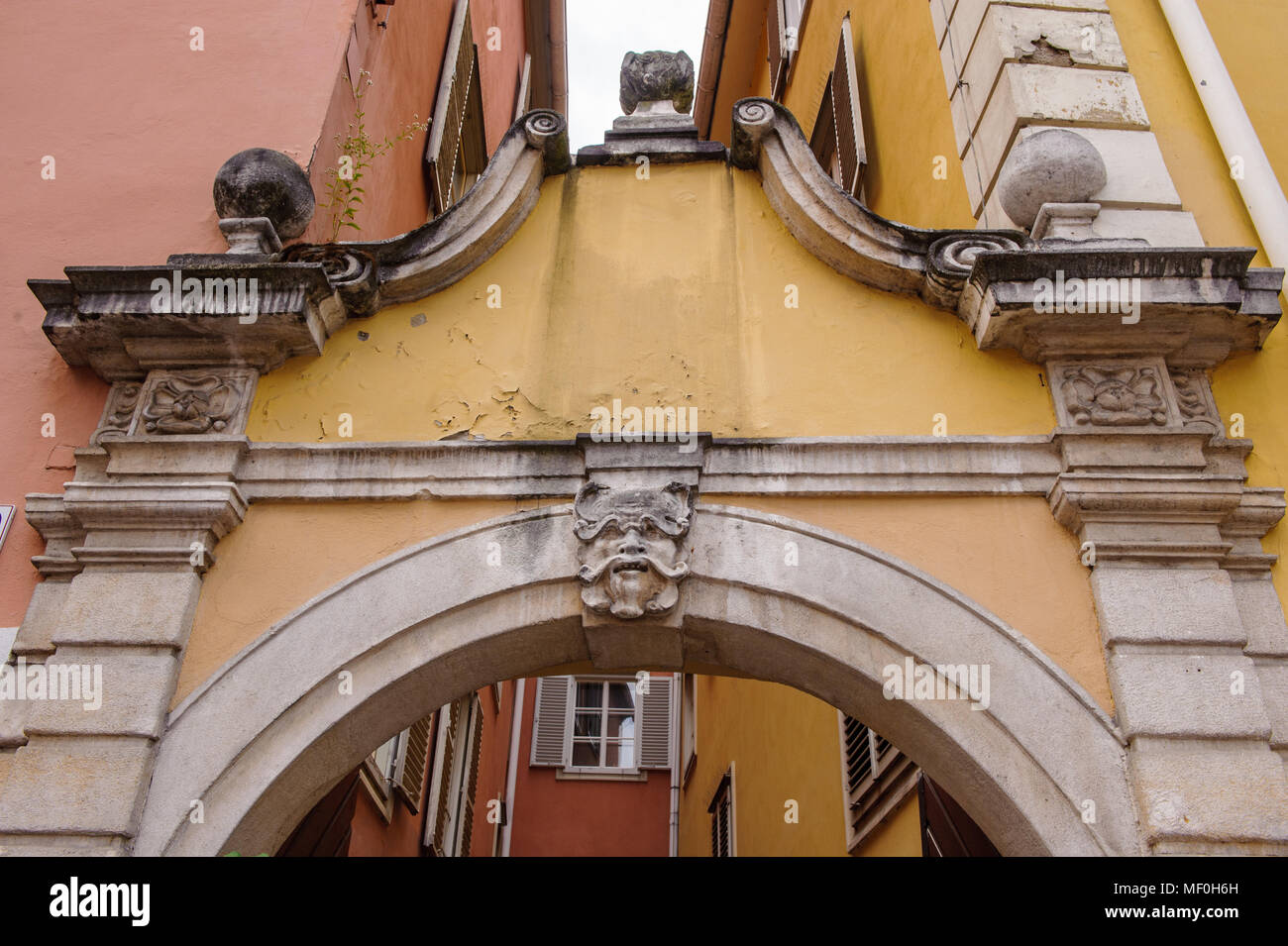 Architecture in the area called 'Bermuda Triangle' in Graz, Austria ...