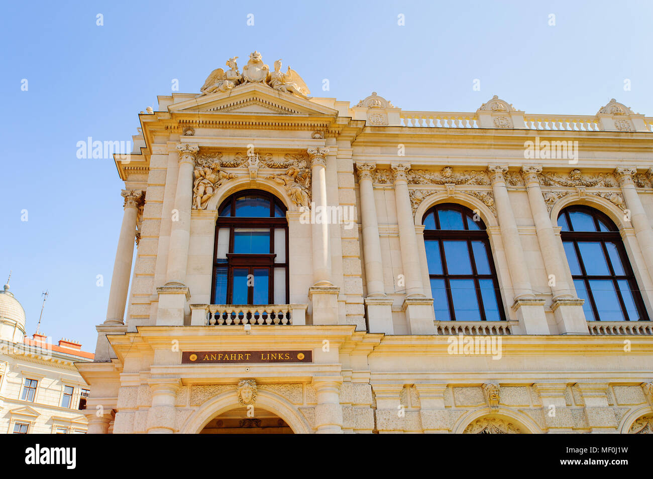 Part of the Burgtheater (Court Theatre), the Austrian National Theatre ...