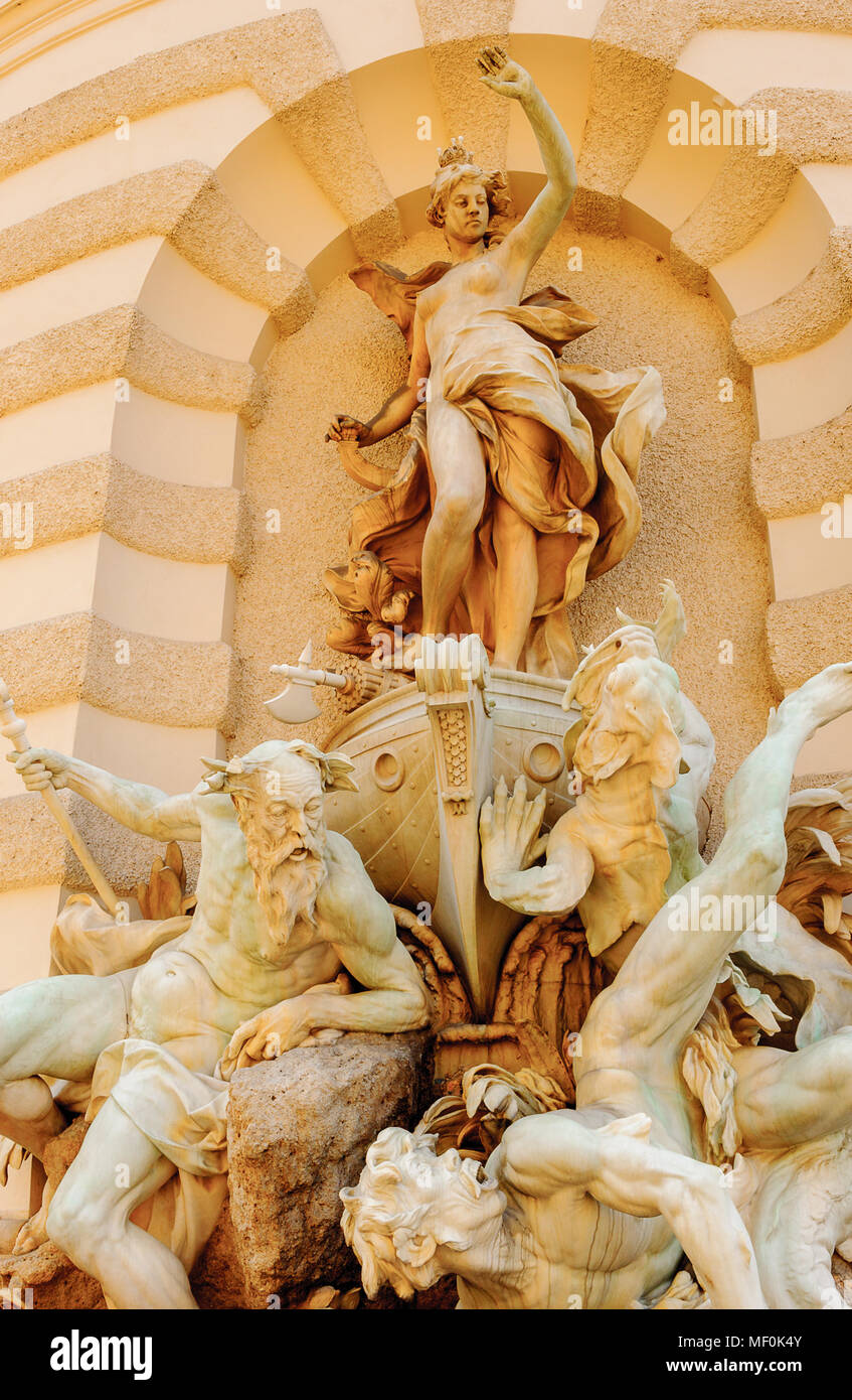 Statue of Hofburg Palace, Vienna, Austria Stock Photo - Alamy
