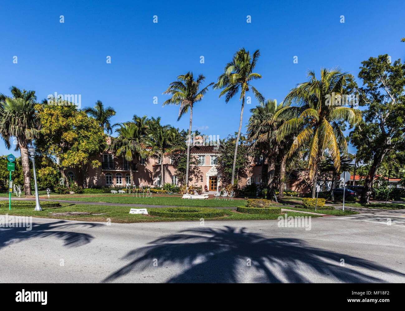 A Coral Gable mansion, Miami, Dade County, Florida, USA Stock Photo - Alamy
