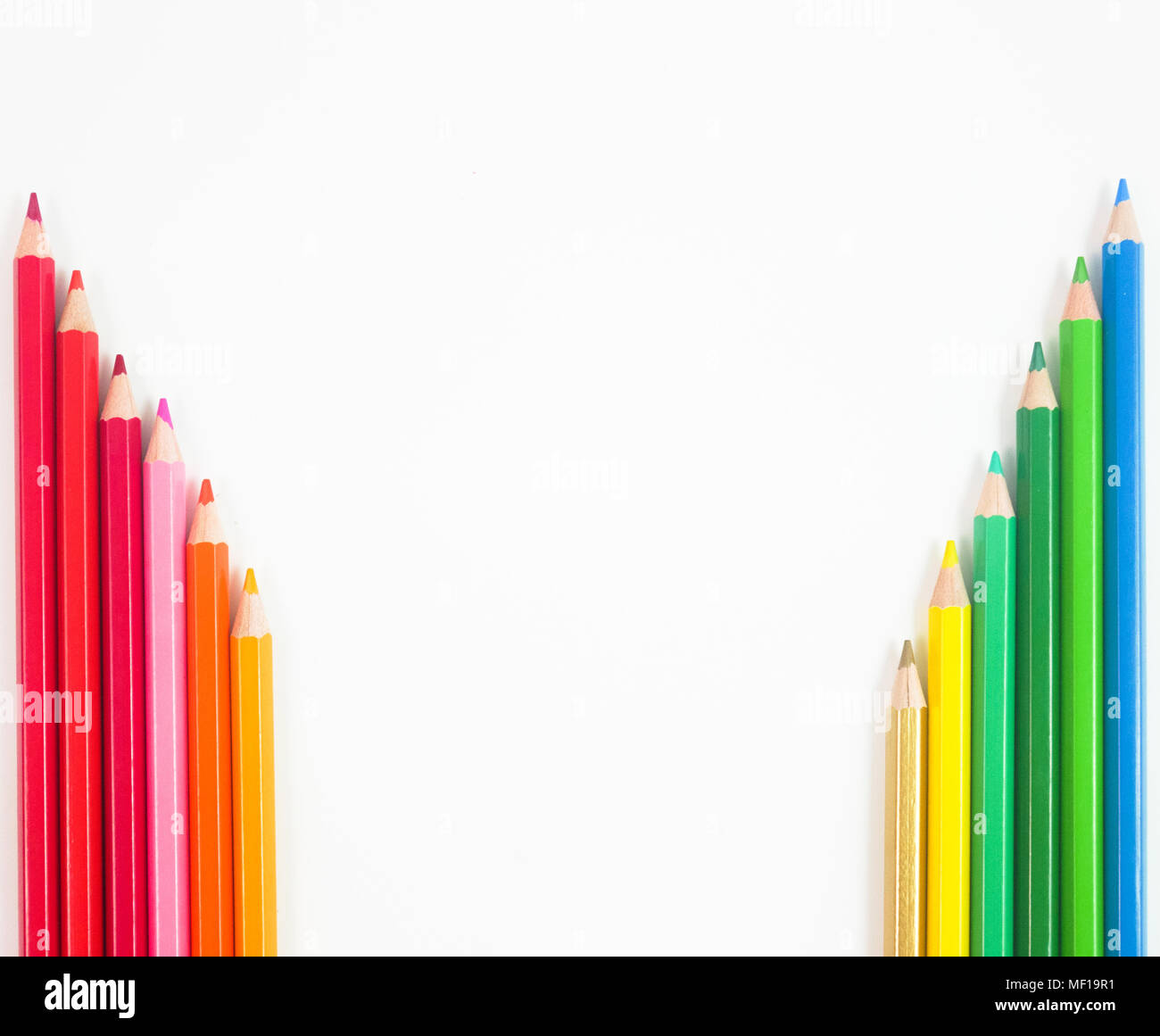 Color pencils are placed in the lower left corner and right corner is ...