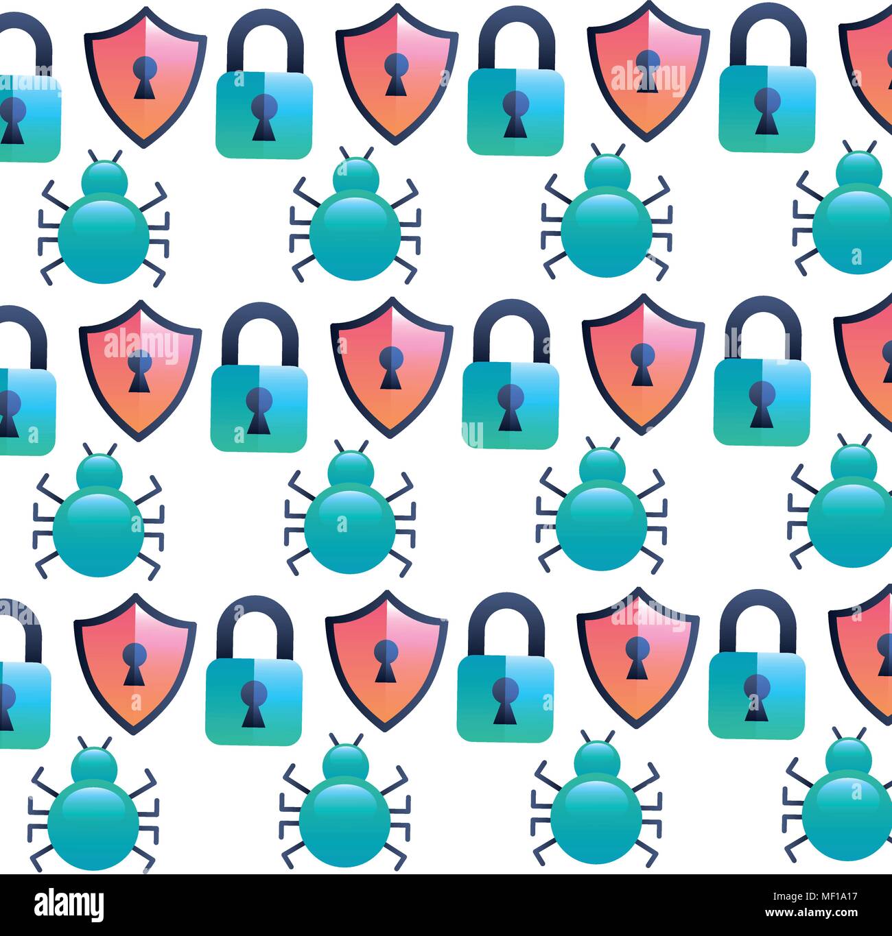 Malicious attack background Stock Vector Images - Alamy