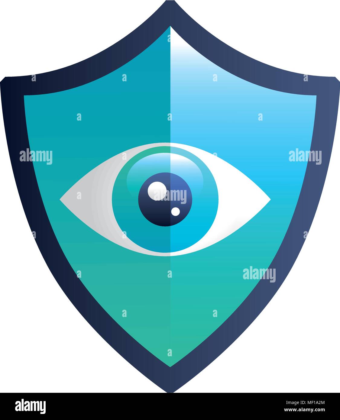 shield guard with eye Stock Vector Image & Art - Alamy