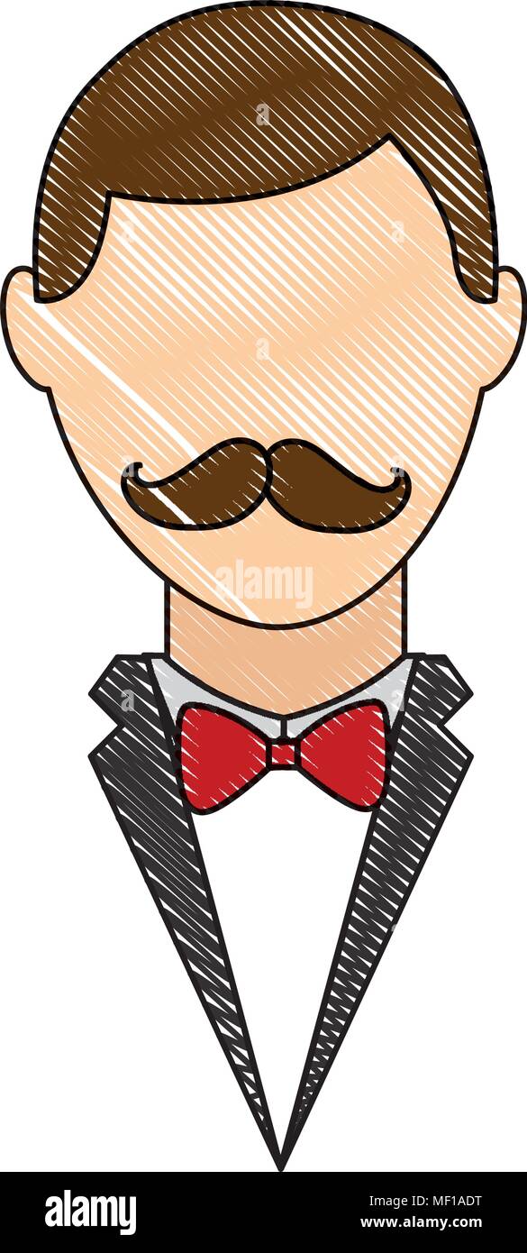 Man elegant handsome party Stock Vector Images - Alamy
