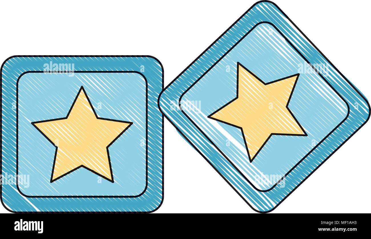 cubes toys of baby with star icon Stock Vector Image & Art - Alamy