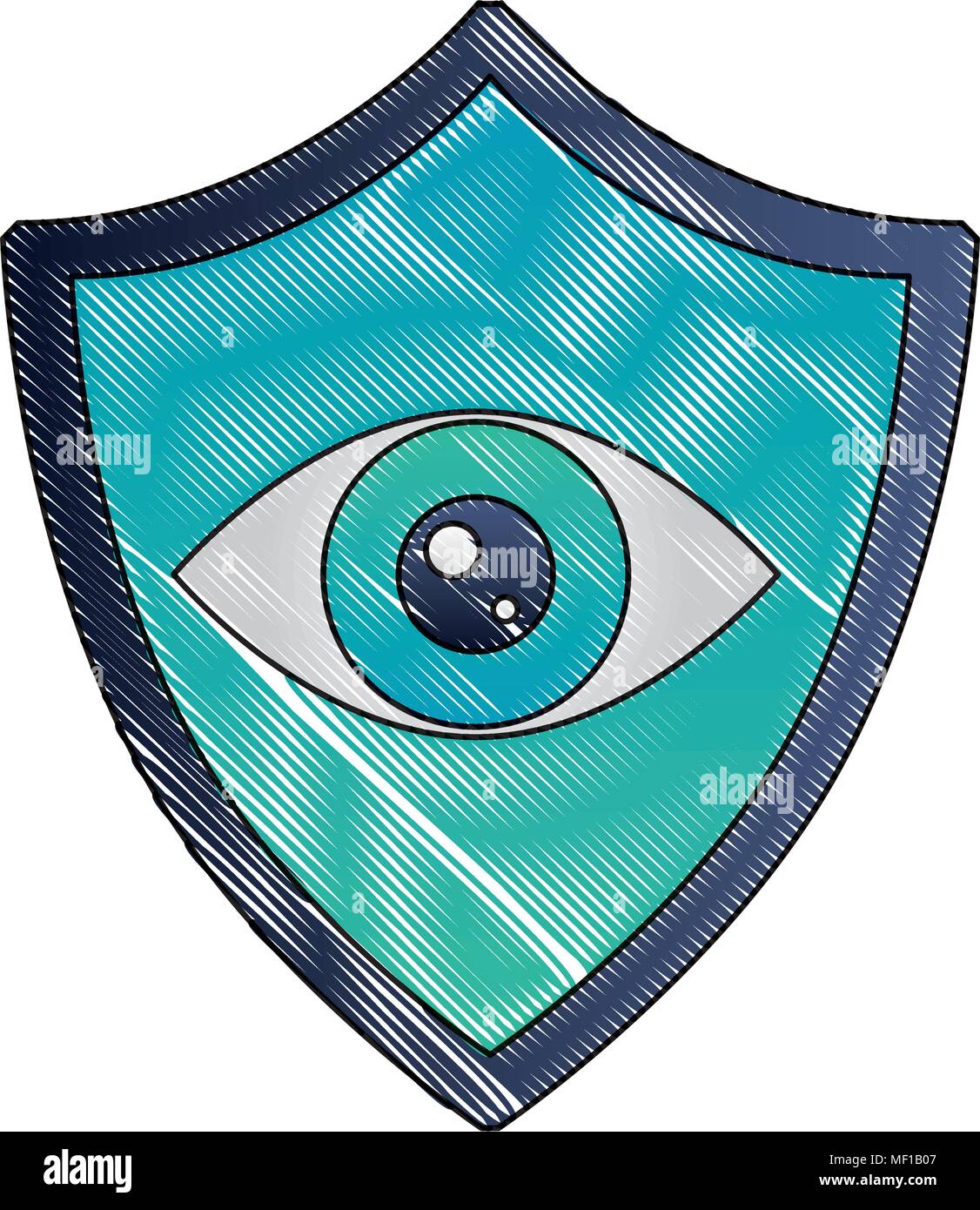 shield guard with eye Stock Vector Image & Art - Alamy