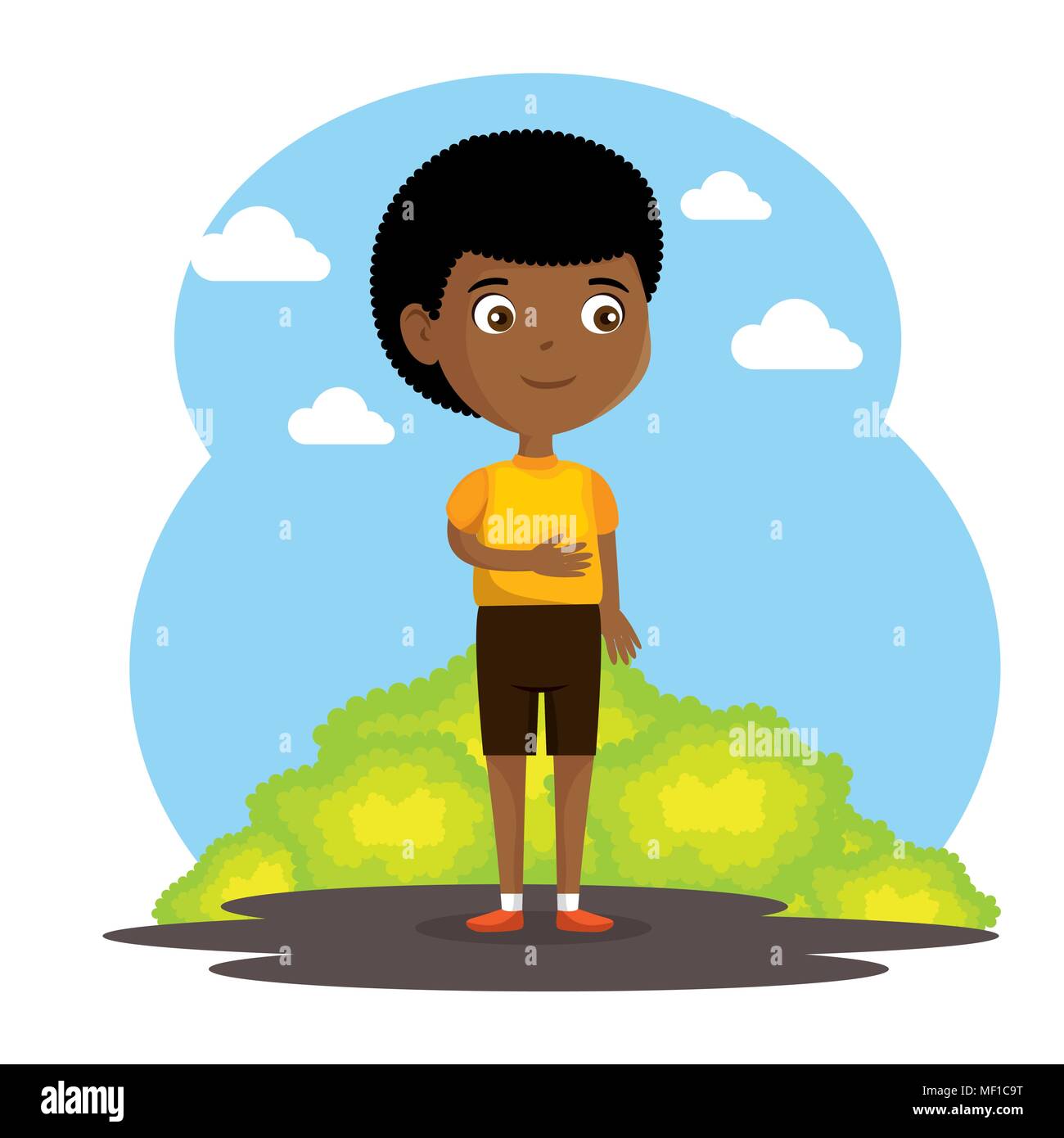 little boy happy character Stock Vector Image & Art - Alamy