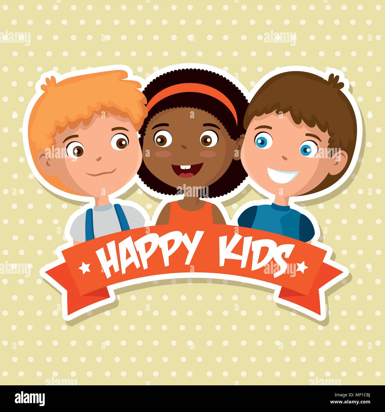 group of happy kids characters Stock Vector Image & Art - Alamy
