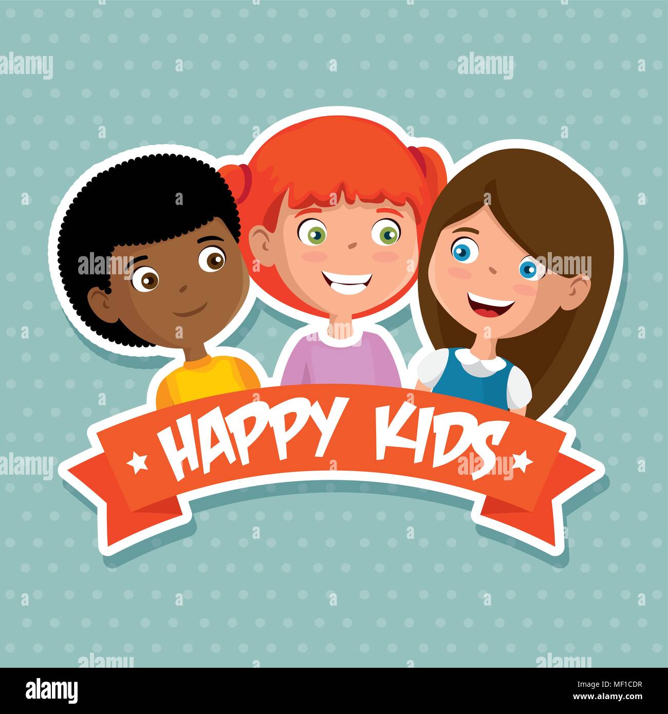 group of happy kids characters Stock Vector Image & Art - Alamy