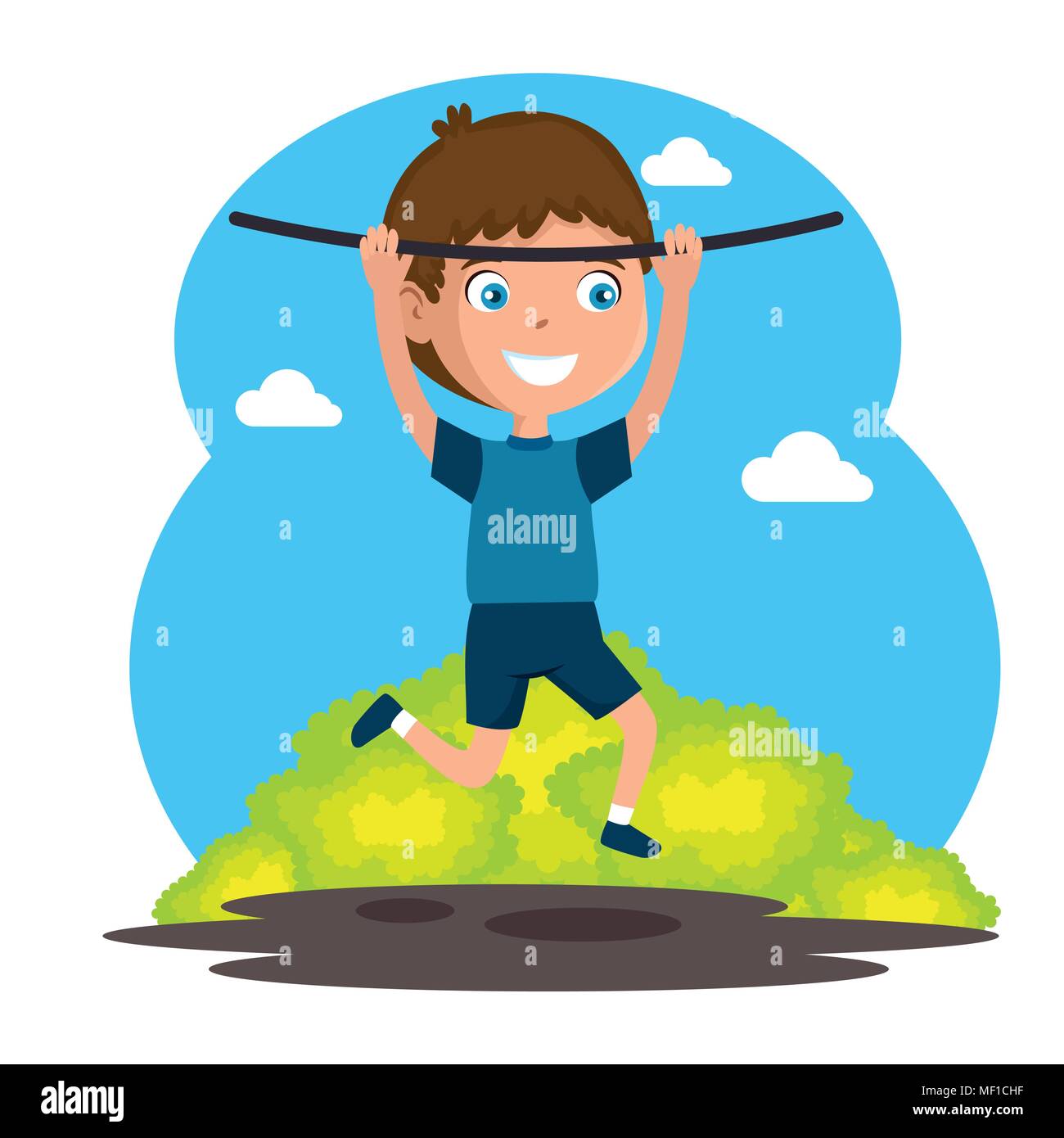 little boy happy character Stock Vector Image & Art - Alamy