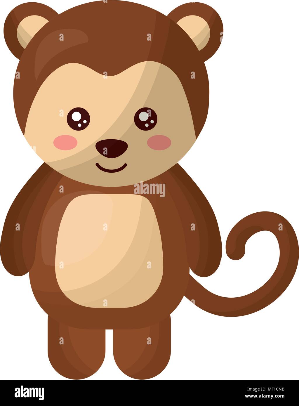cute monkey character icon Stock Vector Image & Art - Alamy