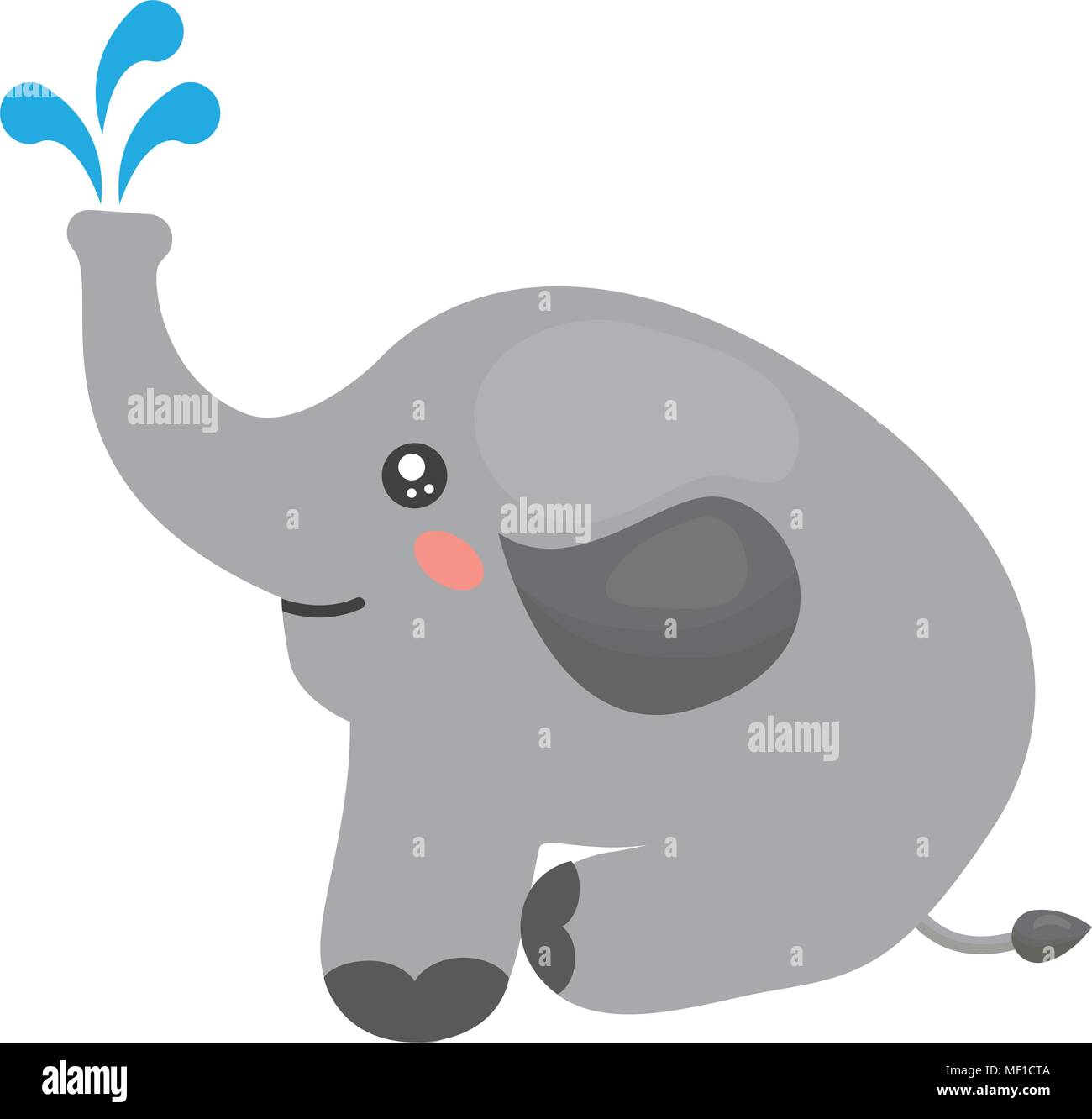 Children splash in water Stock Vector Images - Alamy