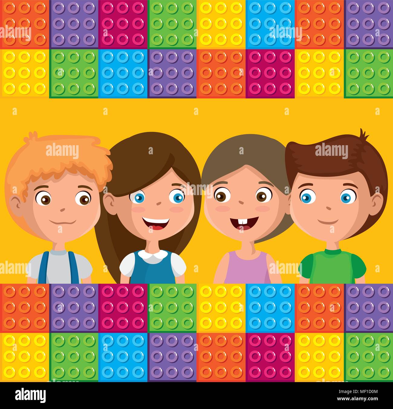 group of happy kids zone characters Stock Vector Image & Art - Alamy