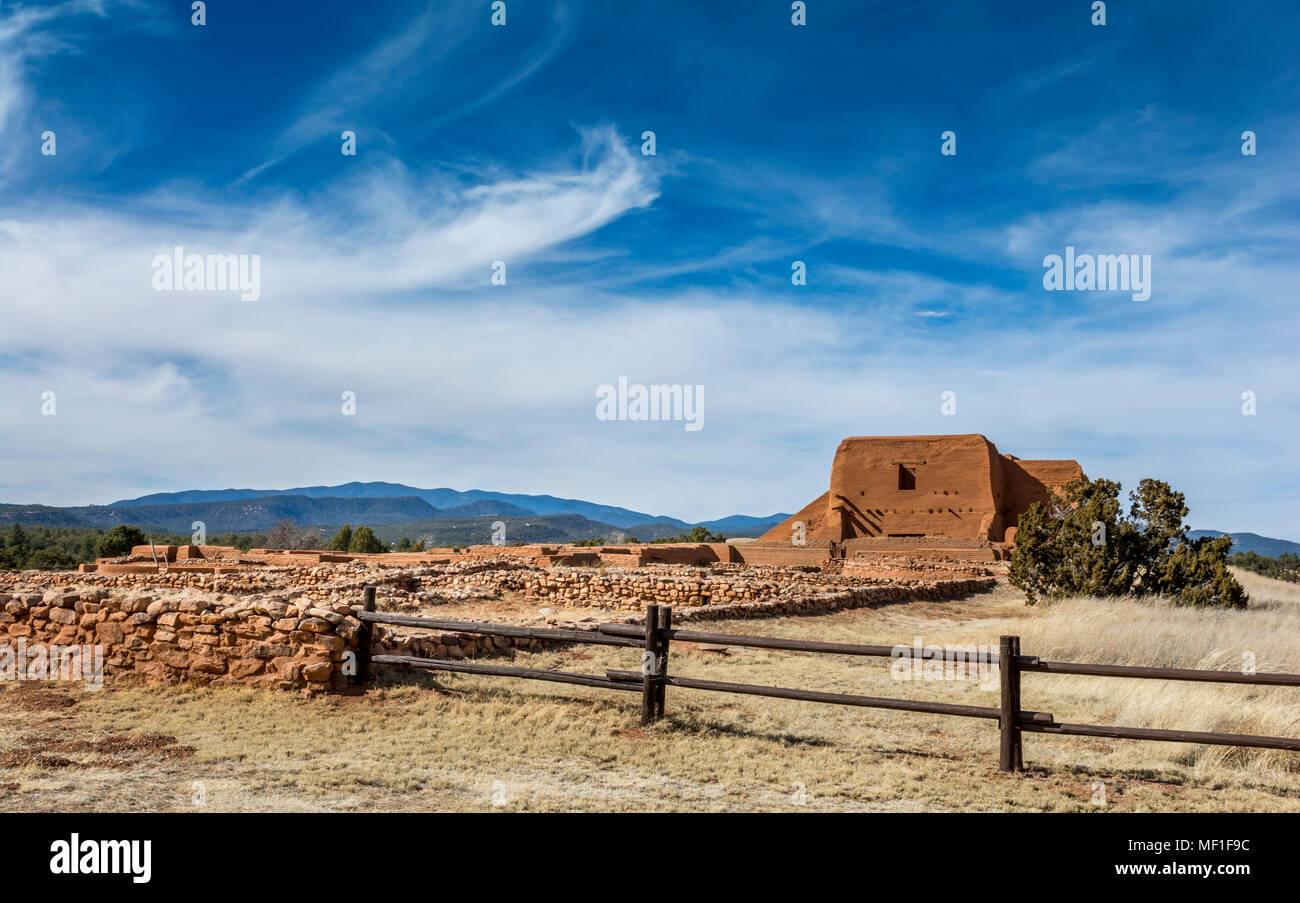 Pecos National Historical Park, ancient Pueblo ruins and Spanish ...