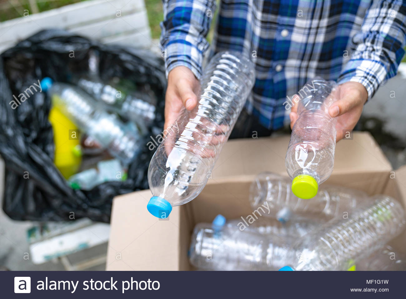 Recycling Plastic And Paper High Resolution Stock Photography and ...