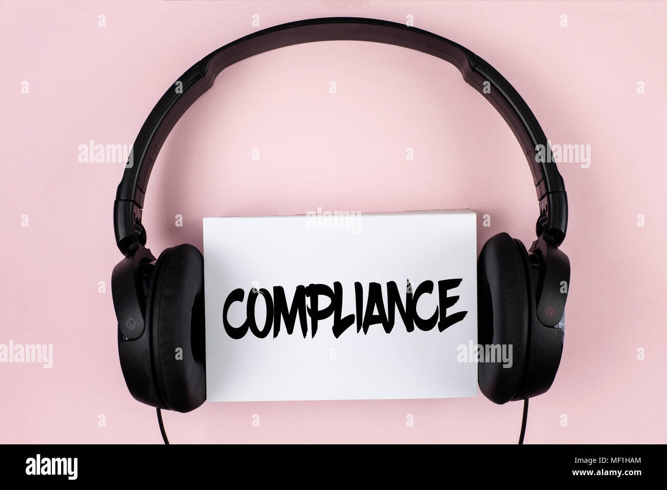 Handwriting text Compliance. Concept meaning Technology Company sets ...