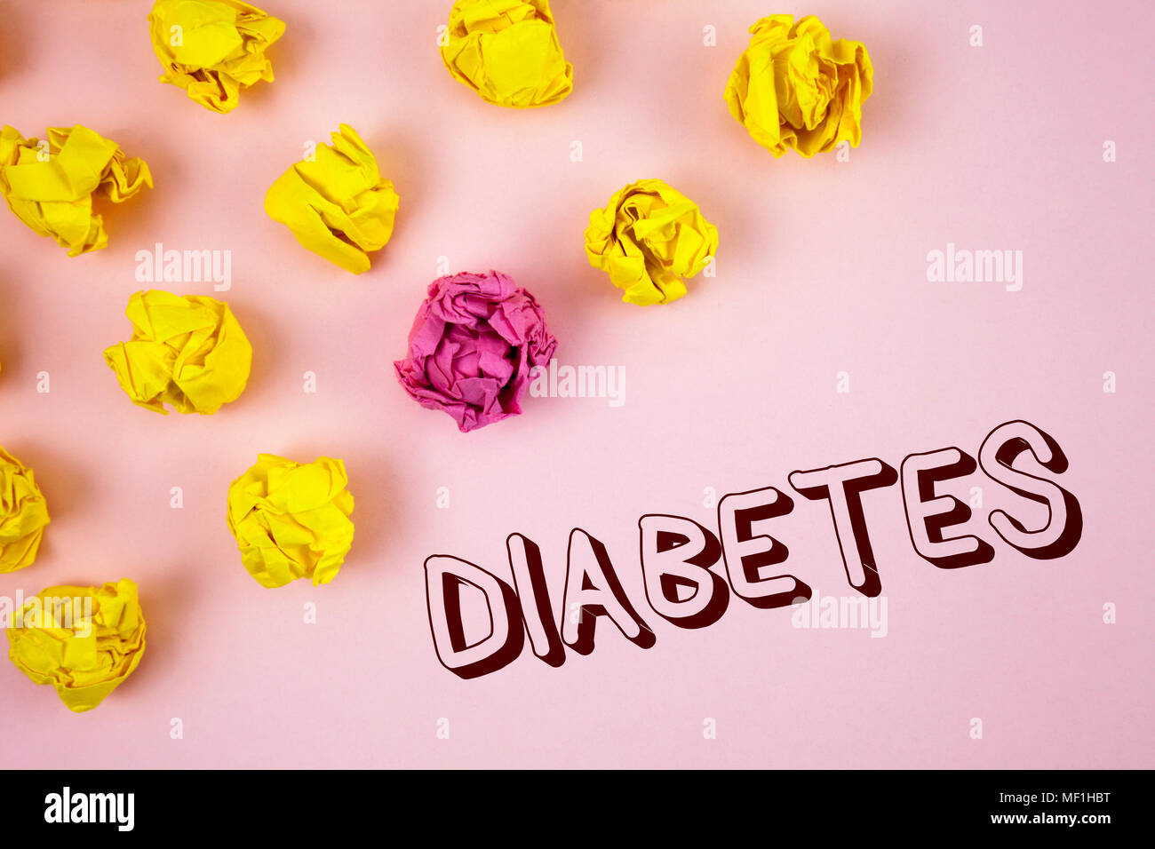 Text sign showing Diabetes. Conceptual photo Medical condition ...
