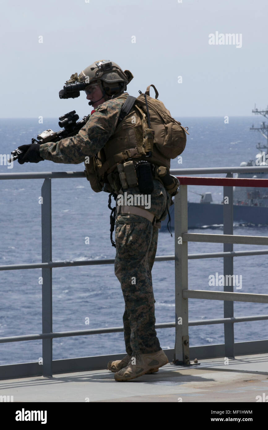A Force Reconnaissance Marine with Maritime Raid Force, 31st Marine ...