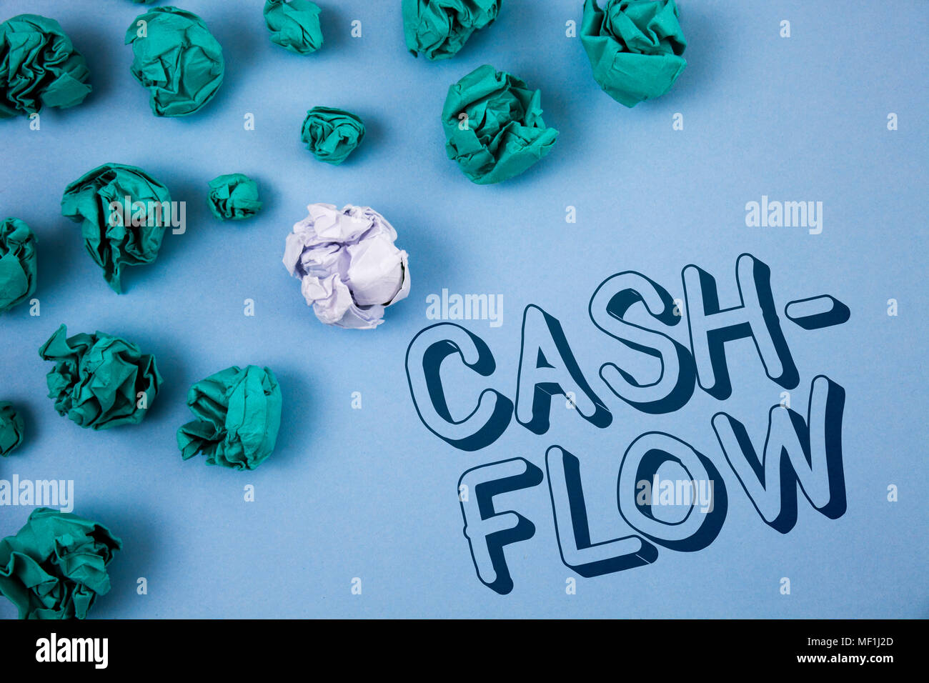 Handwriting text writing Cash-Flow. Concept meaning Virtual movement of ...