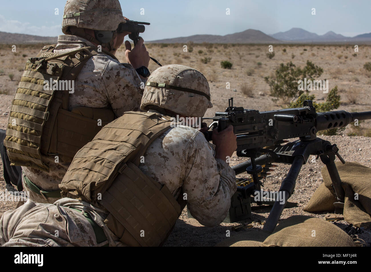 U.S. Marines with Weapons Company, 3rd Battalion, 2nd Marine Regiment ...