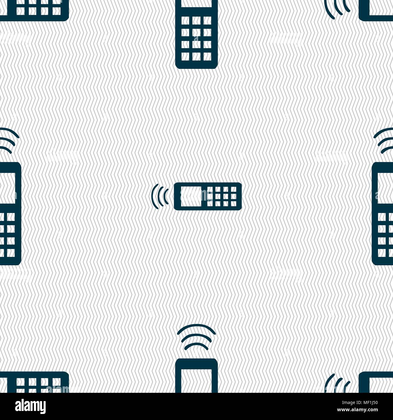 the remote control icon sign. Seamless pattern with geometric texture ...