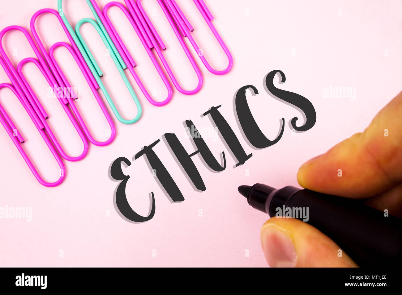 Word writing text Ethics. Business concept for Maintaining equality ...