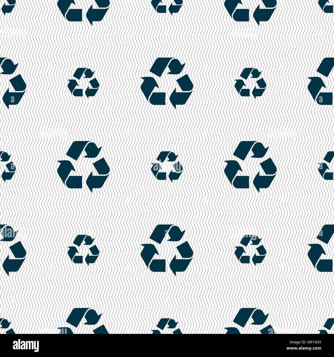 processing icon sign. Seamless pattern with geometric texture. Vector ...