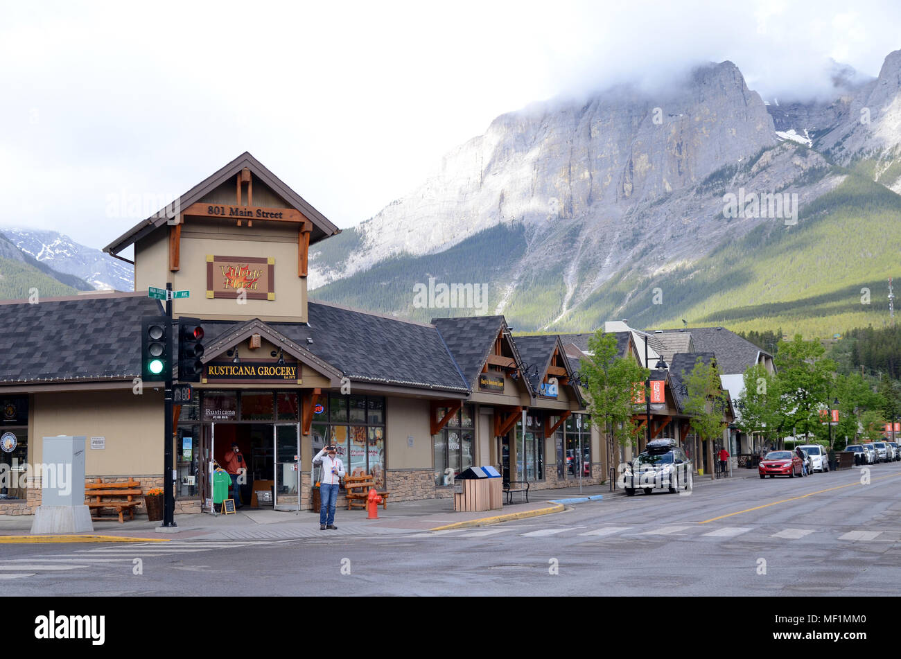 Town of Canmore, Alberta, Canada Stock Photo - Alamy