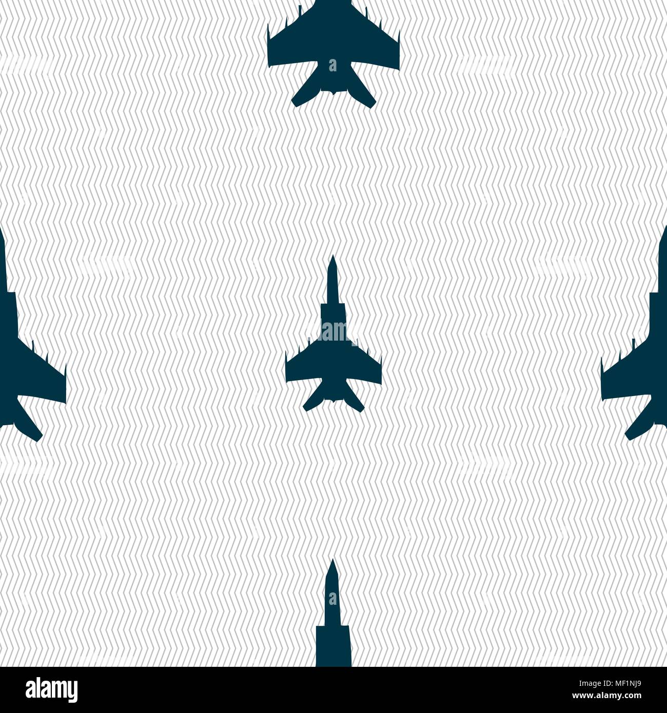 fighter icon sign. Seamless pattern with geometric texture. Vector ...