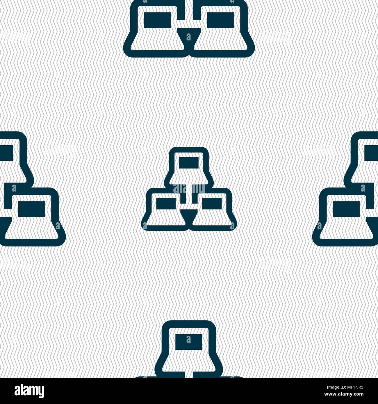 local area network icon sign. Seamless pattern with geometric texture ...