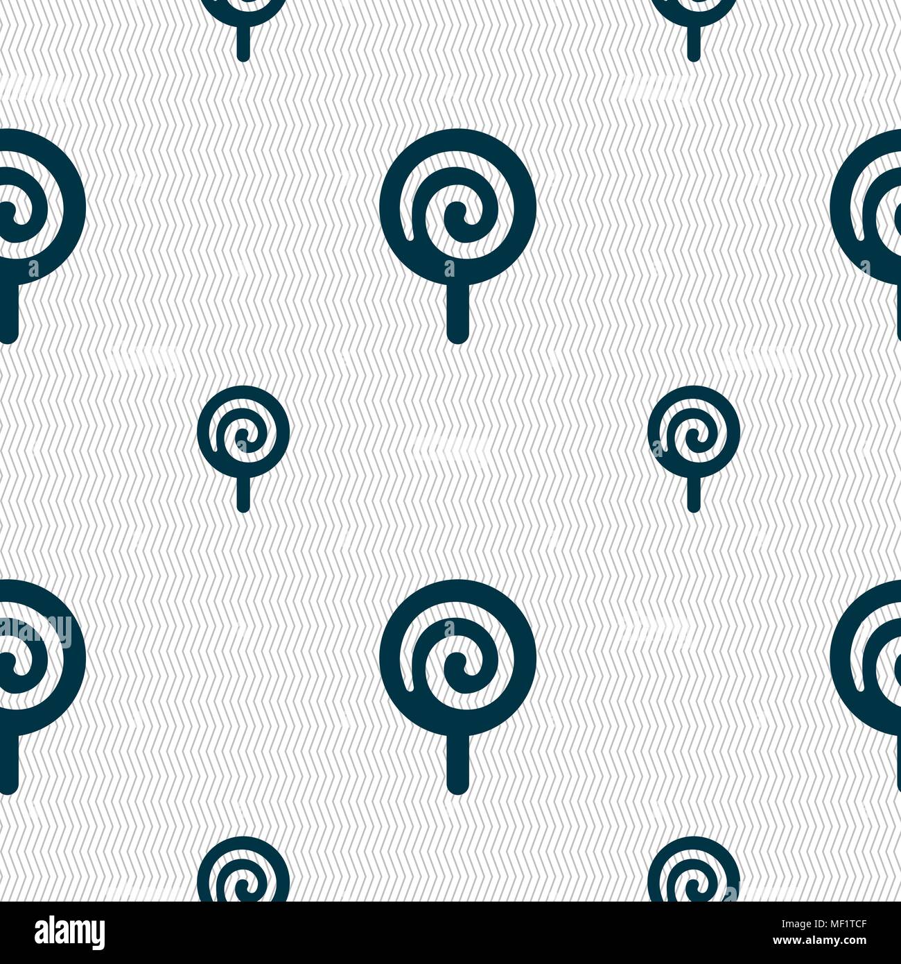 candy icon sign. Seamless pattern with geometric texture. Vector ...