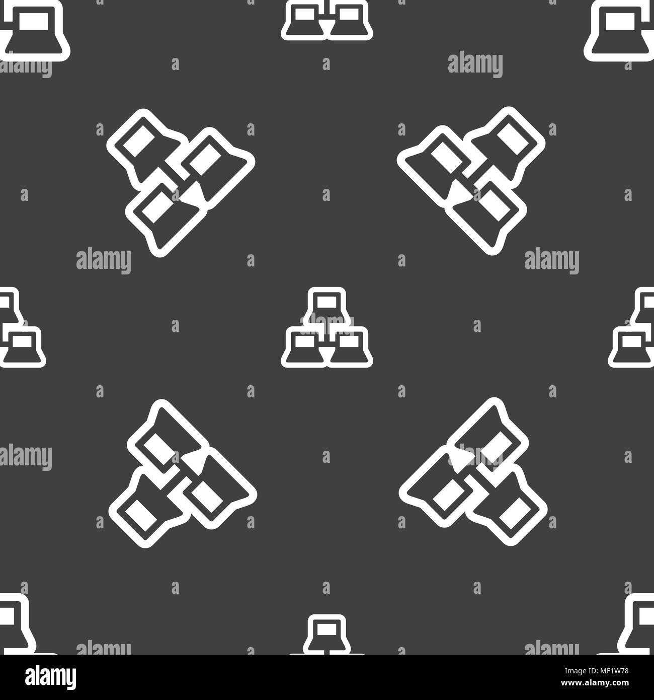 local area network icon sign. Seamless pattern on a gray background ...
