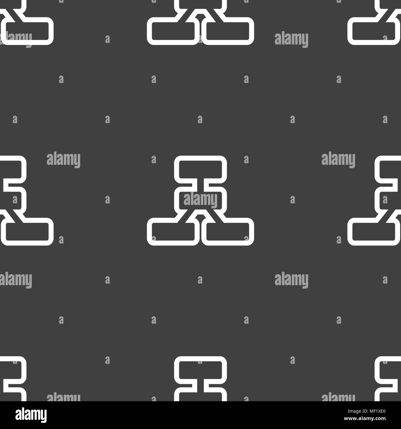 Network icon sign. Seamless pattern on a gray background. Vector ...
