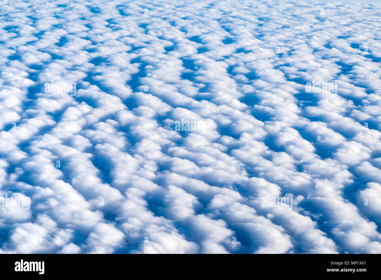 Blue sky and Cloud Top view from airplane window,Nature background ...
