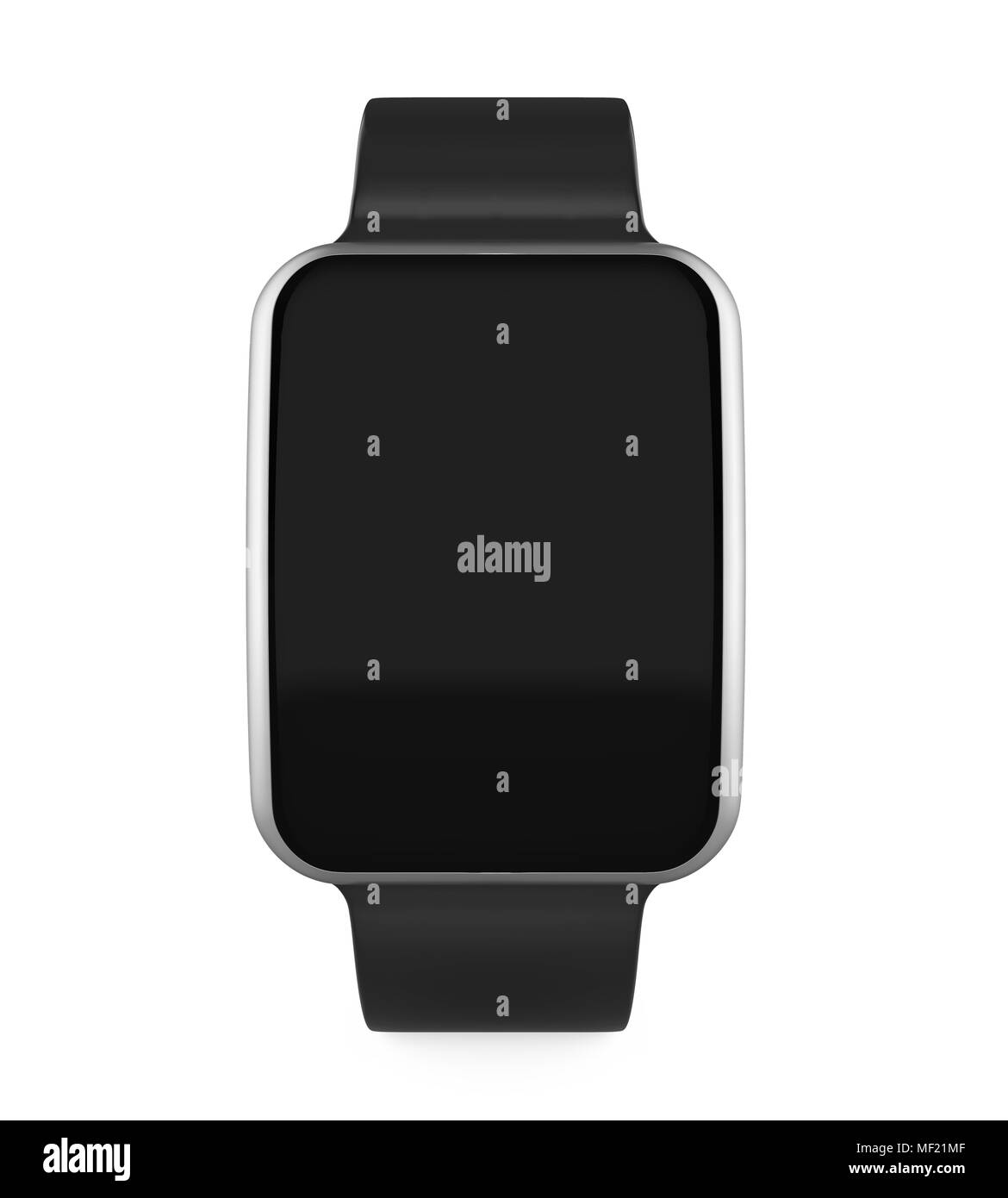 Smart watch wearable blank screen Black and White Stock Photos & Images ...