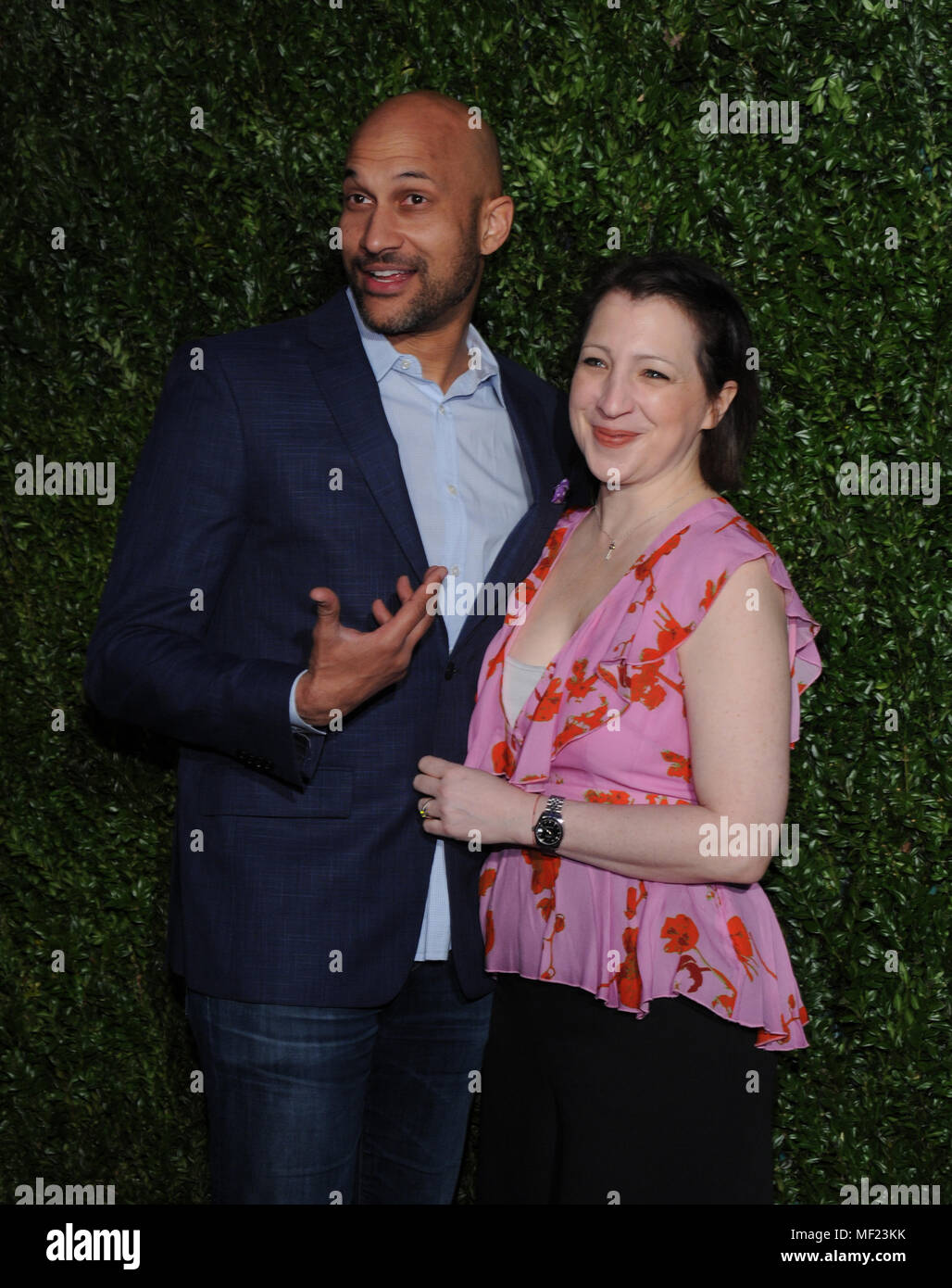 New York, NY, USA. 23rd Apr, 2018. Keegan-Michael Key, Elisa Pugliese ...