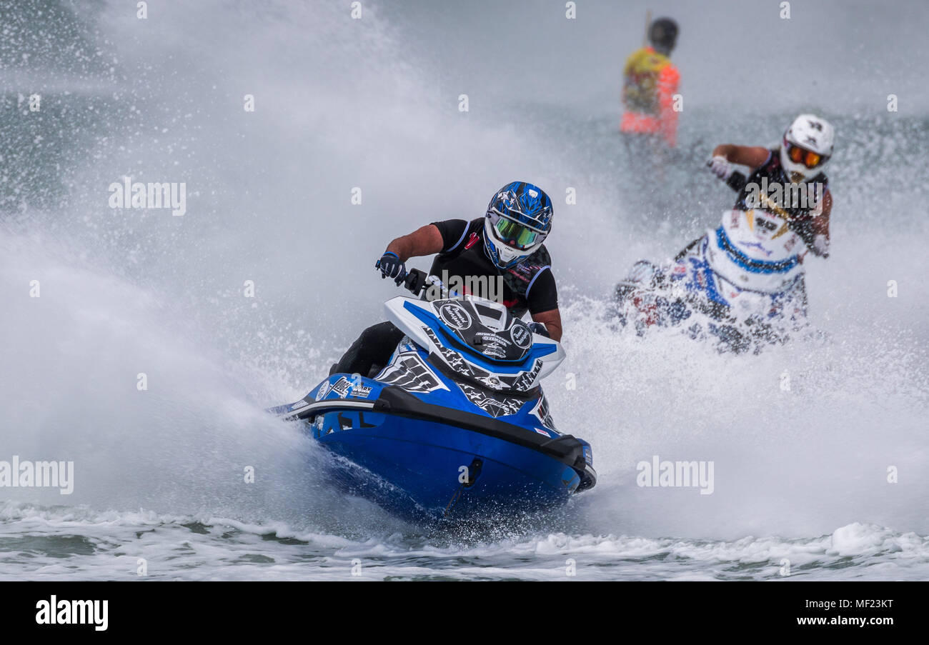Key Biscayne, Florida, USA. 22nd Apr, 2018. Troy Snyder (110) competes ...