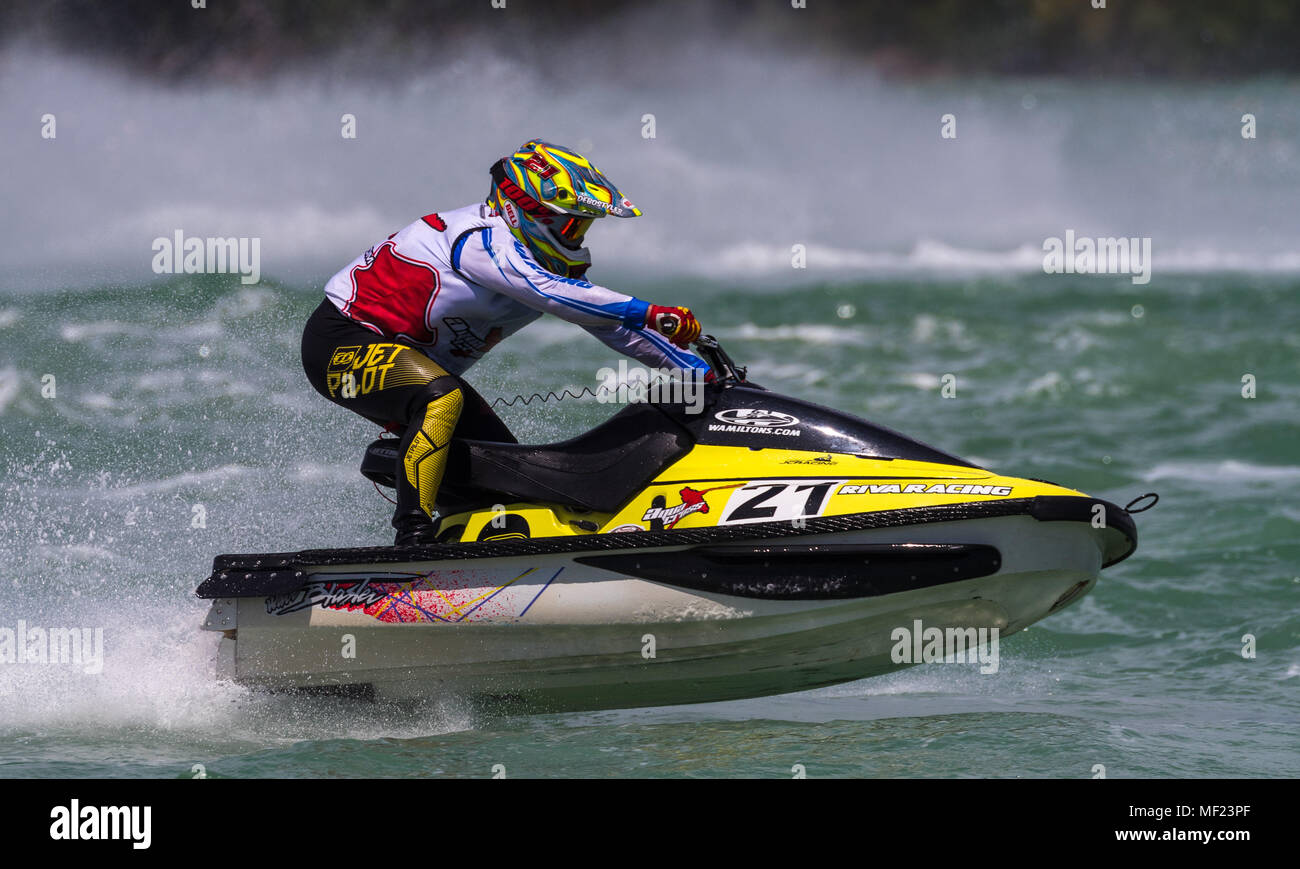 Key Biscayne, Florida, USA. 22nd Apr, 2018. Mark Landis (21) competes ...