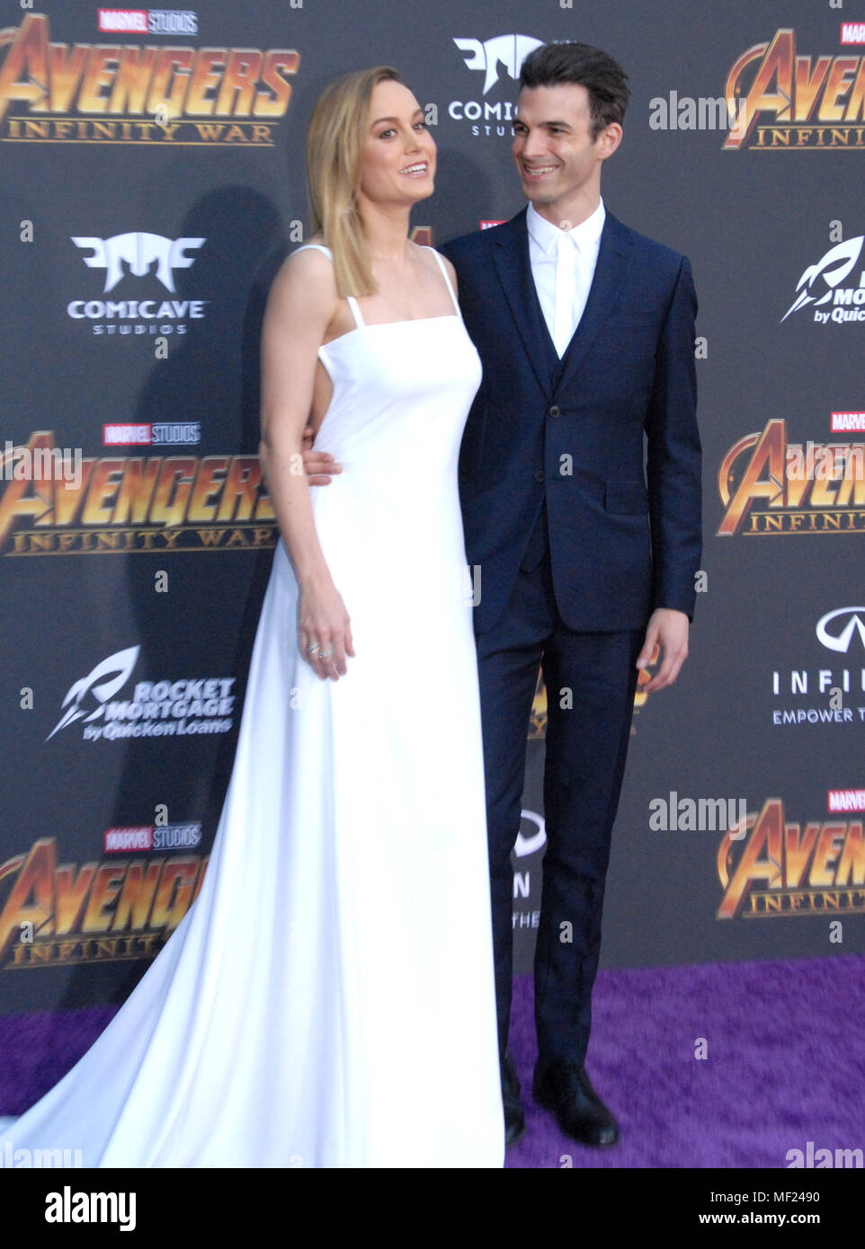 Los Angeles, California, USA. 23rd April, 2018. (L-R) Actress Brie ...