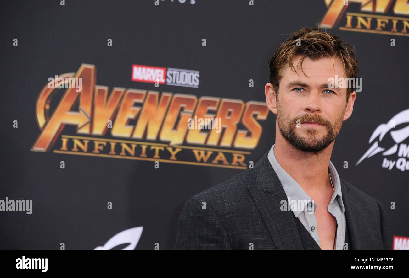 Chris Hemsworth at arrivals for AVENGERS: INFINITY WAR Premiere - Part ...