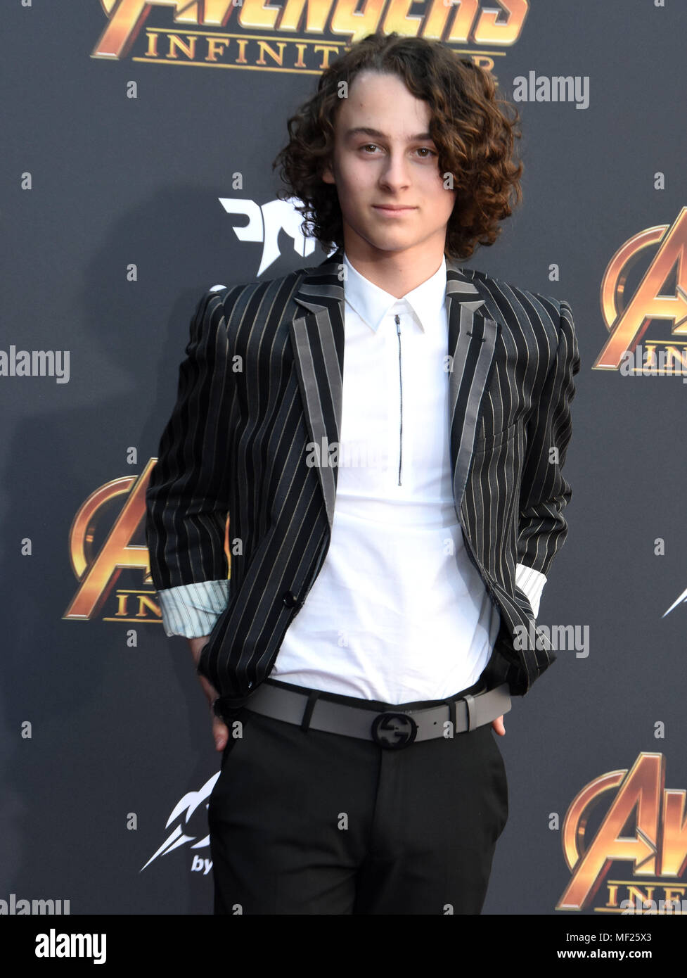 Los Angeles, California, USA. 23rd April, 2018. Actor Wyatt Oleff ...