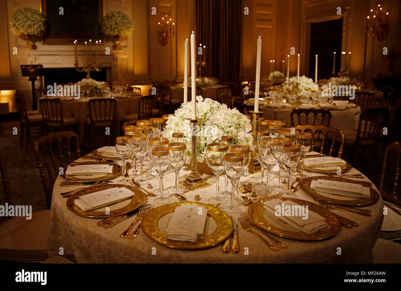 The state dining room setup hi-res stock photography and images - Alamy