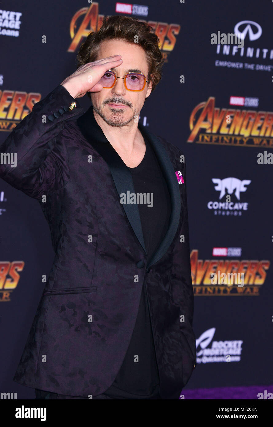 Los Angeles, California, USA. 23rd April, 2018. Robert Downey Jr. 073 ...