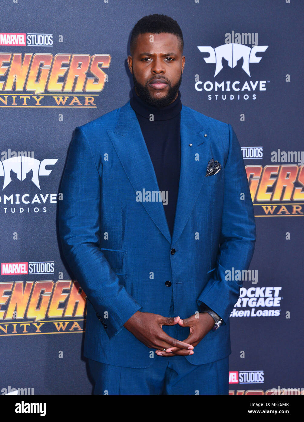 Los Angeles, California, USA. 23rd April, 2018. Winston Duke, attends ...