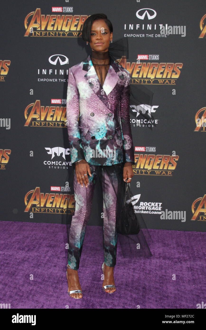 Los Angeles, USA. 23rd Apr, 2018. Letitia Wright 04/23/2018 The World ...
