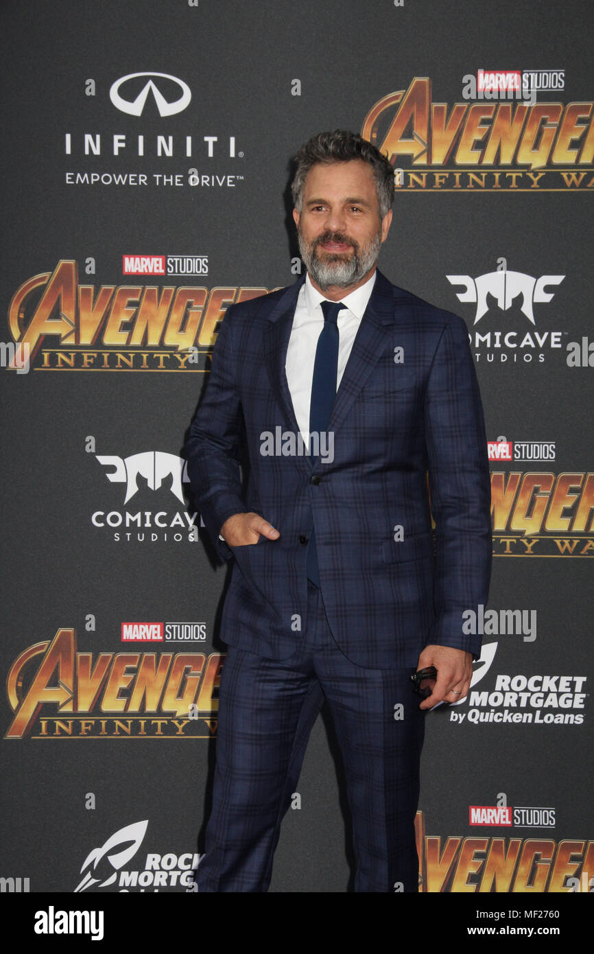 Los Angeles, USA. 23rd Apr, 2018. Mark Ruffalo 04/23/2018 The World ...