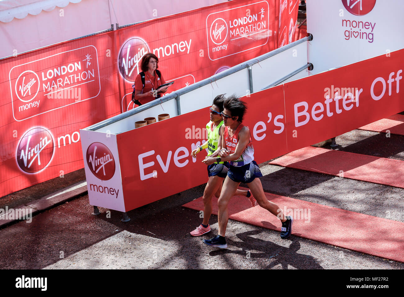 Marathon Finish Line Exhausted