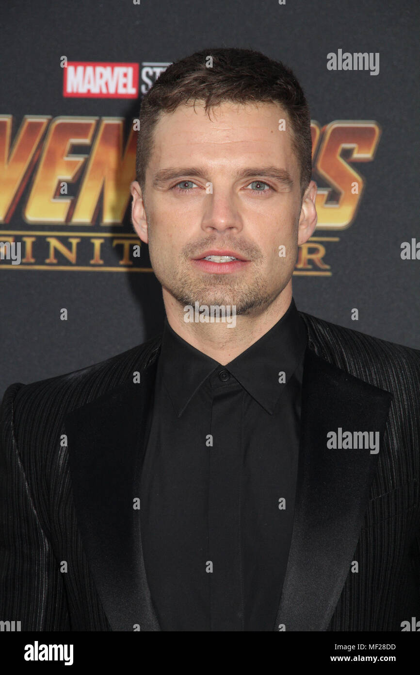 Sebastian Stan 04/23/2018 The World Premiere of "Avengers: Infinity War ...