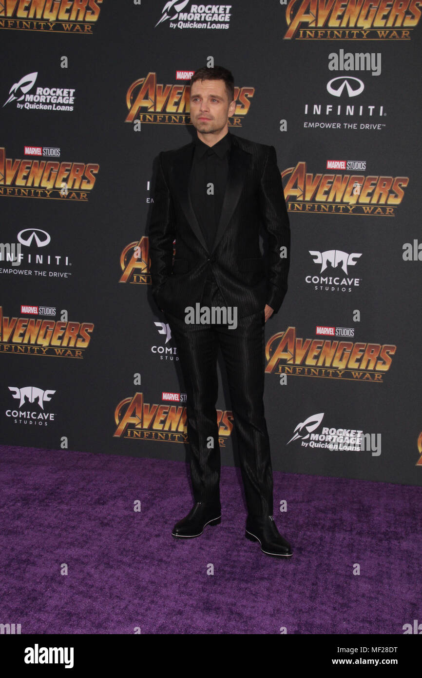 Sebastian Stan 04/23/2018 The World Premiere of "Avengers: Infinity War ...